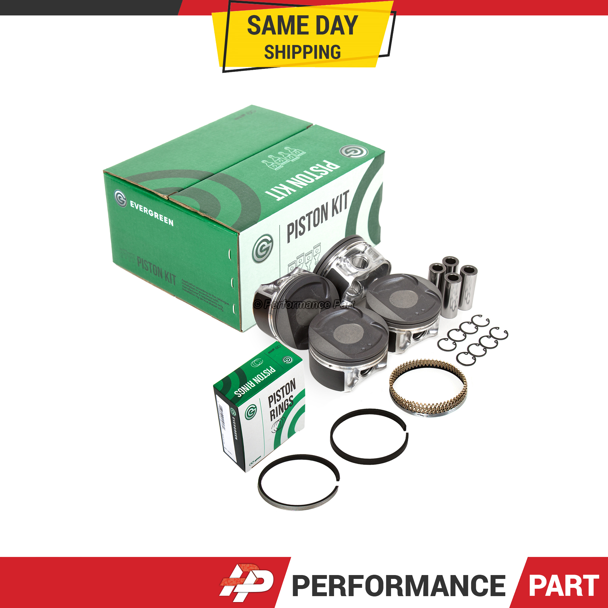 Pistons w/ Rings for 07-09 Nissan Cube Versa 1.8L DOHC 16-Valve MR18DE ...