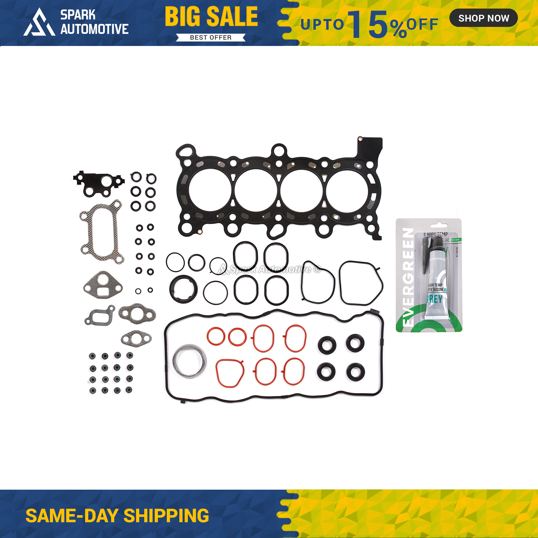 Head Gasket Set Fit 06-11 Honda Civic EX DX GX LX 1.8L SOHC "R18A1 ...