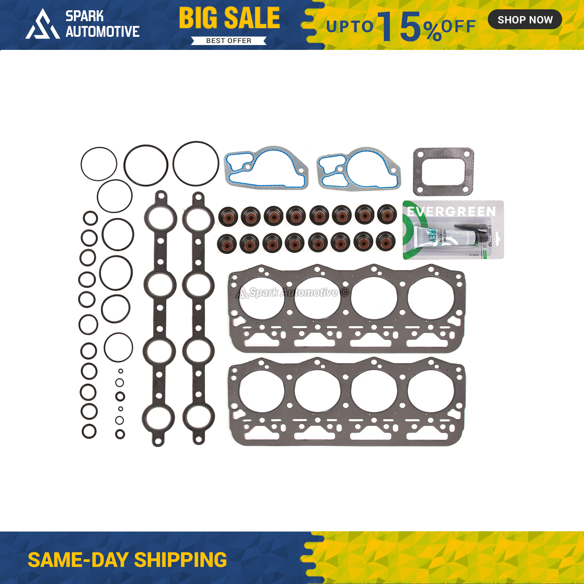 Head Gasket Set Fit 94-03 Ford E350 E450 F250 F350 7.3 Diesel Turbo VIN ...